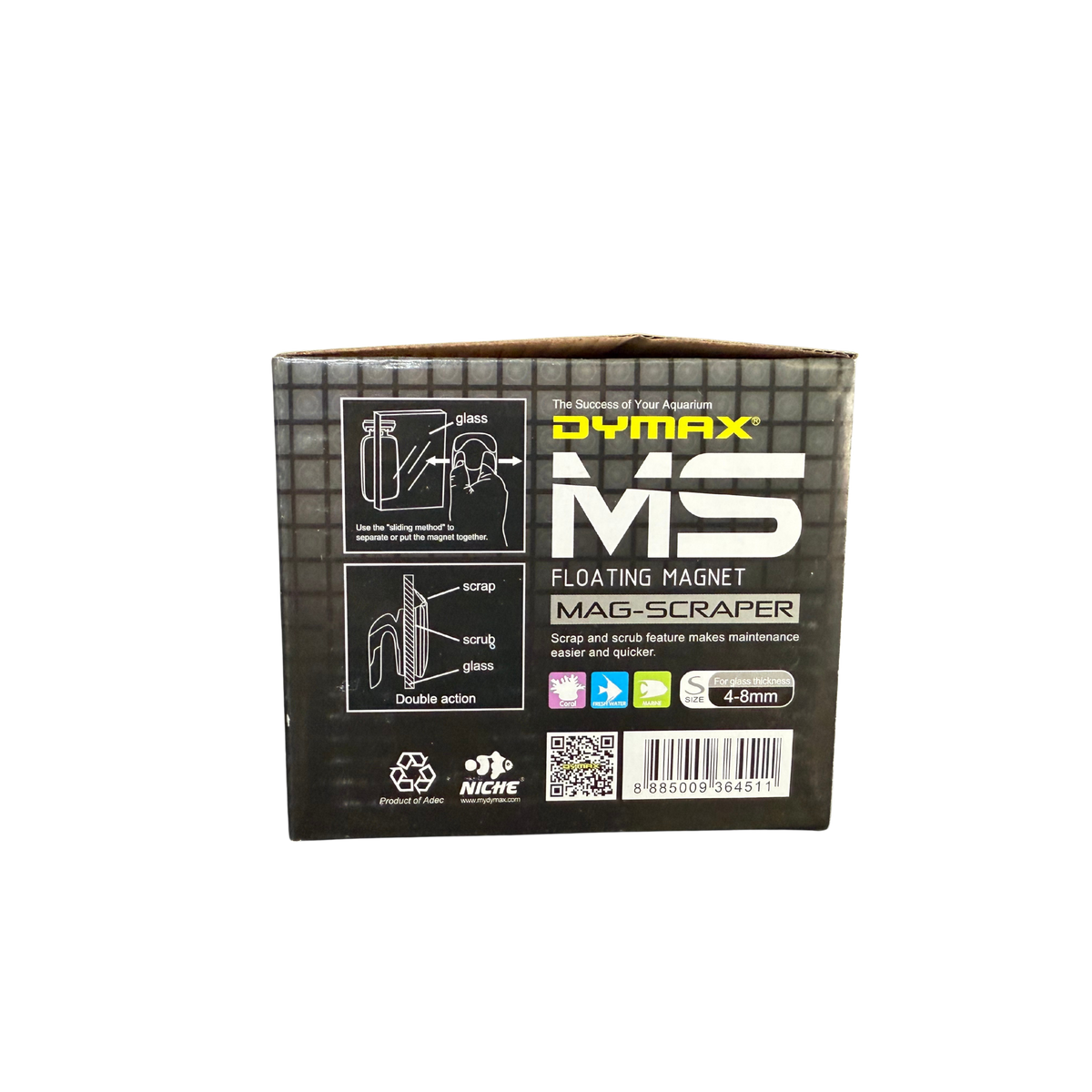 Dymax MS Floating Magnetic Scraper 6-12mm – Aura Aquarium